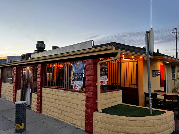 Sometimes the best BBQ hides behind the simplest signs, waiting to surprise unsuspecting flavor hunters like you.