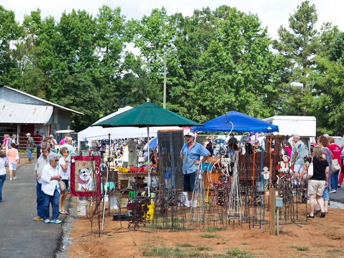 Nothing beats browsing outdoor booths where friendly faces and fair prices create the perfect shopping atmosphere.