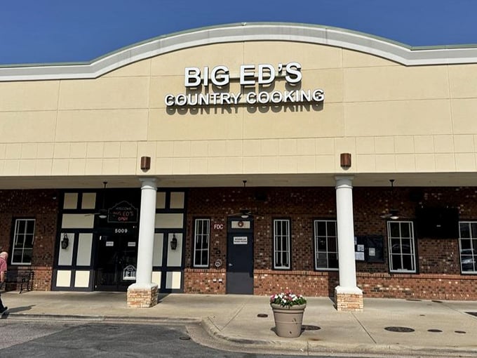 The brick facade whispers "serious comfort food ahead" - and brother, it doesn't lie about that promise.