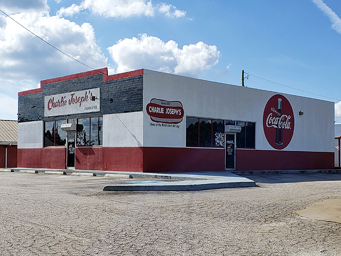 That classic Coca-Cola sign tells you everything about this place's commitment to timeless flavors.