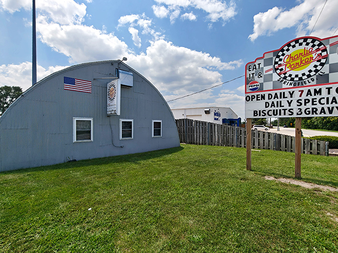 Not all heroes wear capes &ndash; some wear metal roofs. This Springfield landmark serves breakfast portions that could feed a small army.