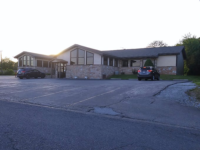 That golden hour lighting hits just right, promising steaks as warm as the welcome.