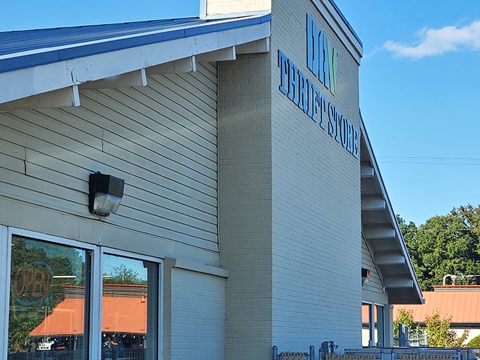 DAV Thrift Store's unassuming exterior hides a warehouse of wonderful secondhand discoveries inside.