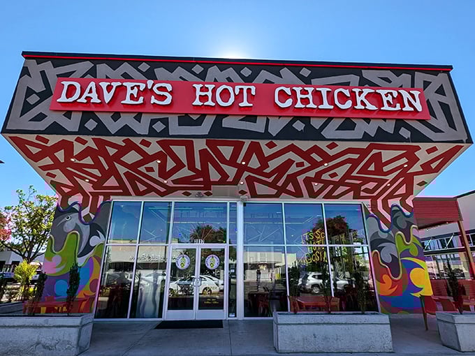 Bold colors and bolder flavors - this place doesn't believe in playing it safe.