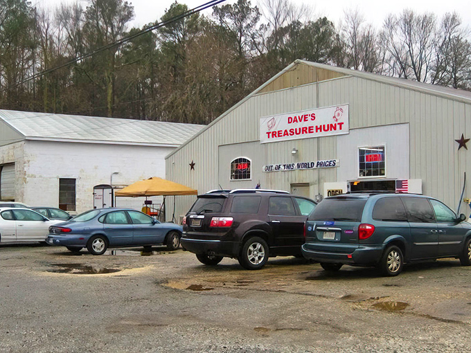 The parking lot tells the story - cars loaded with finds from folks who struck bargain gold inside.