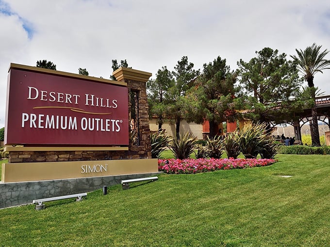 Desert Hills is the gateway to fashion heaven. Prada at half price? Yes, please!