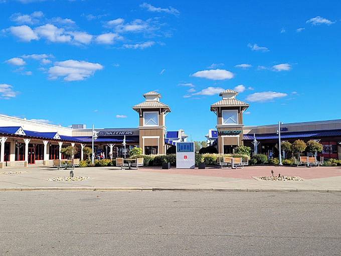 Factory outlet heaven where your shopping cart becomes your best friend for the day.