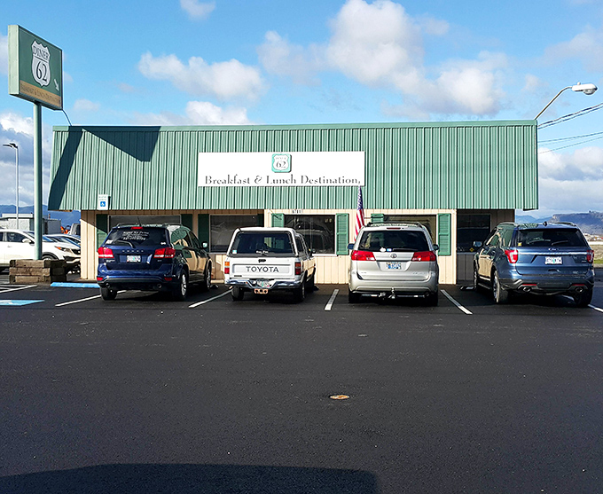 When locals keep the parking lot this busy, you know you've found something special worth the detour.