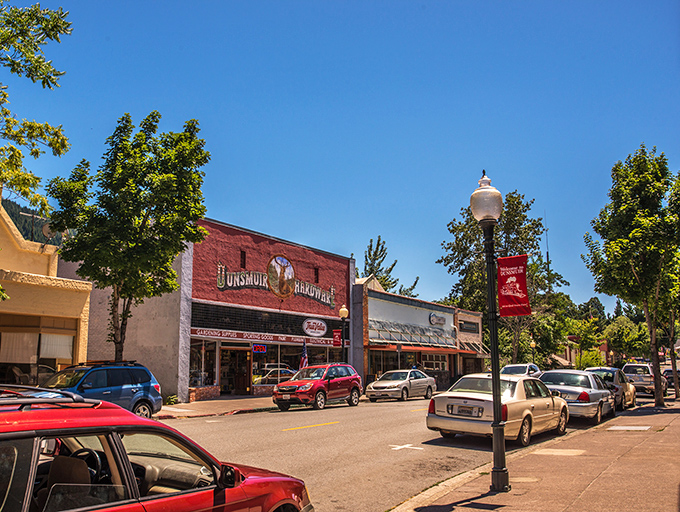 Main Street Dunsmuir offers a slice of Americana that feels refreshingly authentic. No Instagram filter needed for this postcard view.