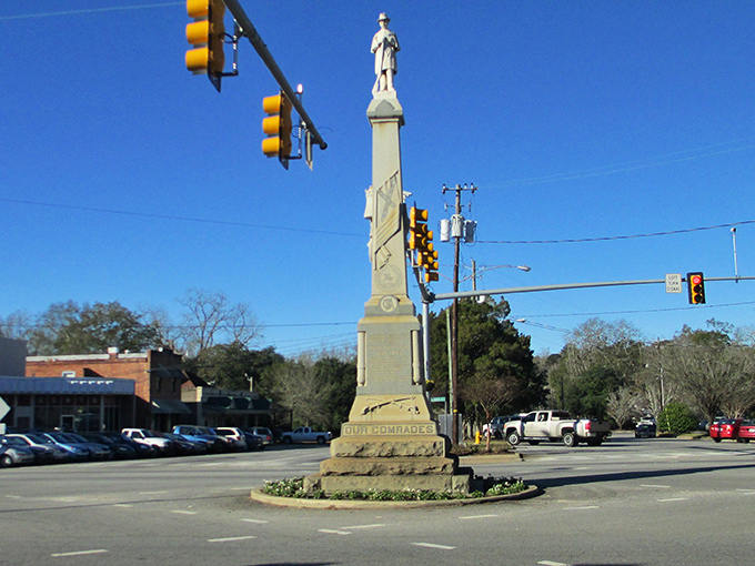 This Confederate monument has watched over Eufaula's streets longer than most family trees.