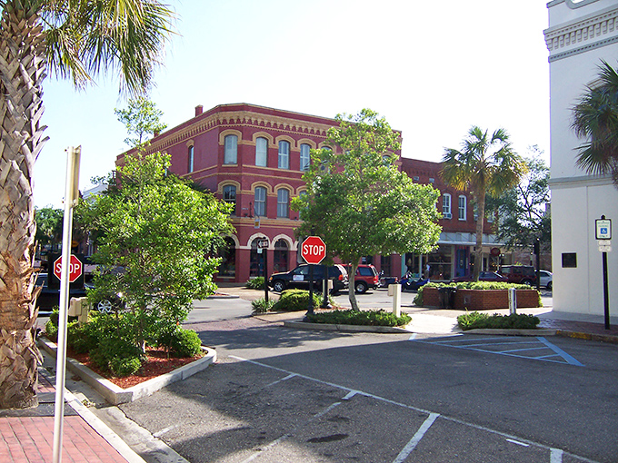 Historic brick buildings with stories to tell. If these walls could talk, they'd need eight different languages!