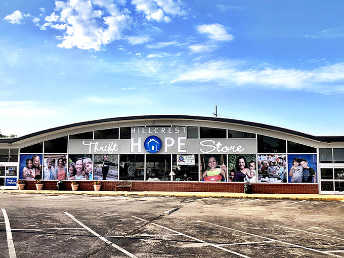 The curved architecture creates welcoming vibes that draw you in like a friendly neighborhood hug.