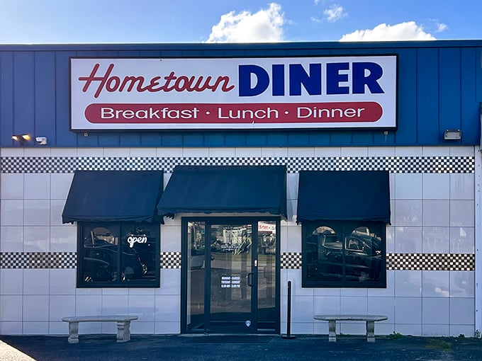 Don't judge this modest diner by its cover - inside awaits fluffy pancakes and perfectly crispy bacon.