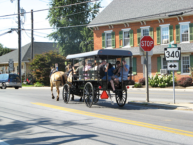 Main Street feels like a Norman Rockwell painting, complete with horses that never need gas stations.