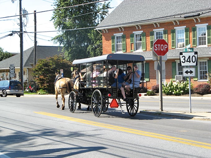 Main Street feels like a Norman Rockwell painting, complete with horses that never need gas stations.