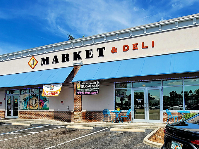 When a deli looks this inviting from outside, you know the sandwiches inside are worth the visit.