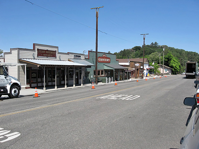 The quaint storefronts of Julian invite you to slow down and savor small-town life, just a short drive from San Diego's beaches.