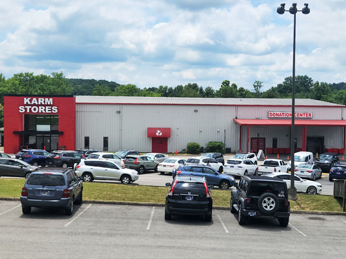That red KARM sign has become a beacon for bargain hunters across East Tennessee's rolling hills.