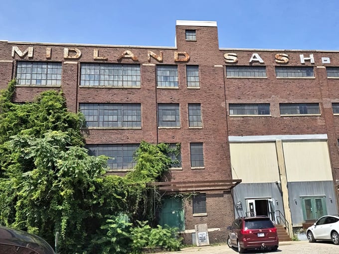 Industrial chic meets antique mystique in this towering testament to Indianapolis history and hidden treasures.