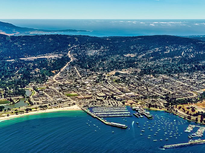 Crystal-clear waters reveal nature's aquarium below while historic Monterey Bay offers endless coastal adventures above the surface.