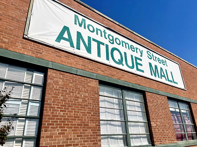 That classic brick exterior whispers secrets of Fort Worth finds waiting behind those welcoming doors. 