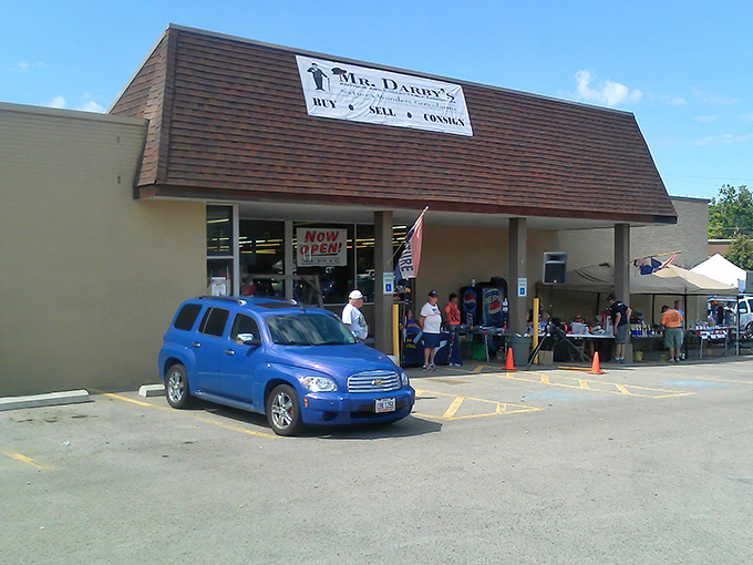 The original Mr. Darby's location has that charming "I've got what you're looking for" vibe that serious collectors can sense from the parking lot.