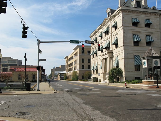 Historic buildings line Pensacola's streets, housing budget-friendly eateries where locals gather for meals that won't break the bank.