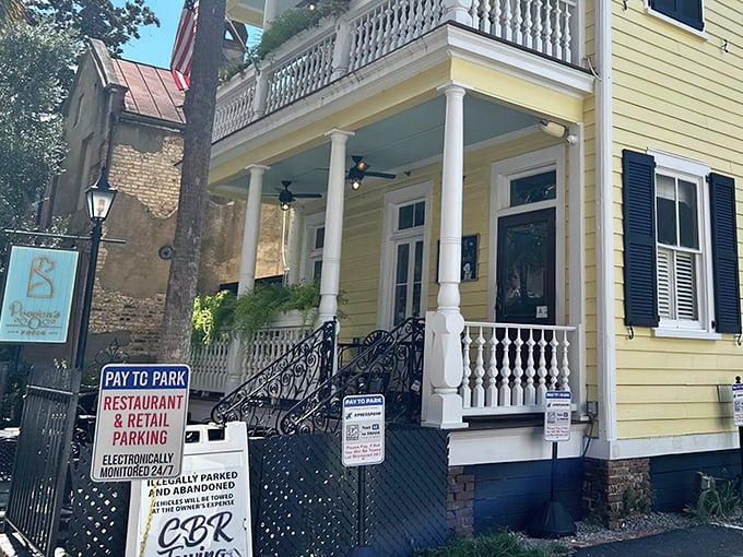 This historic yellow beauty houses some of Charleston's finest Southern cooking. The porch alone is worth the visit!