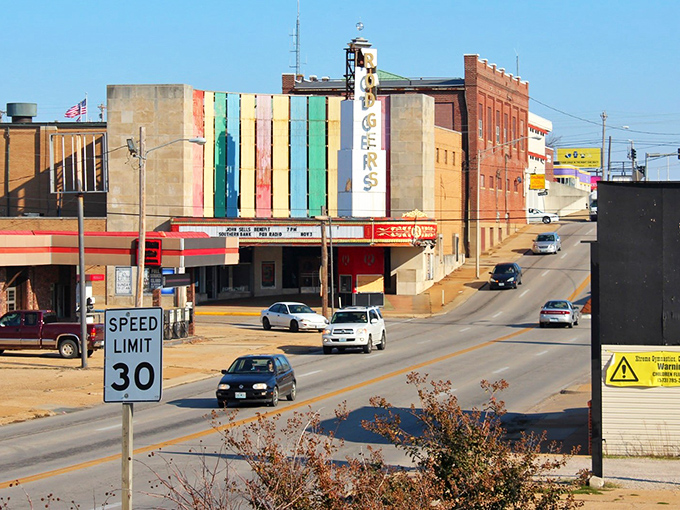 Classic storefronts line up like old friends at a reunion, each one offering its own slice of small-town charm.