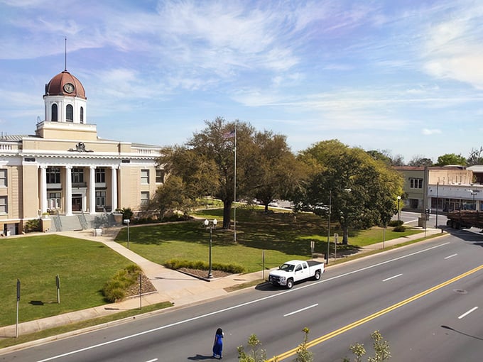 Main Street stretches like a welcome mat, inviting you to slow down and savor small-town magic.