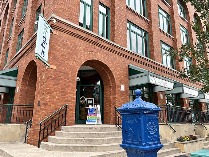 Those classic arched windows frame a shopping adventure that feels like discovering hidden downtown treasures.