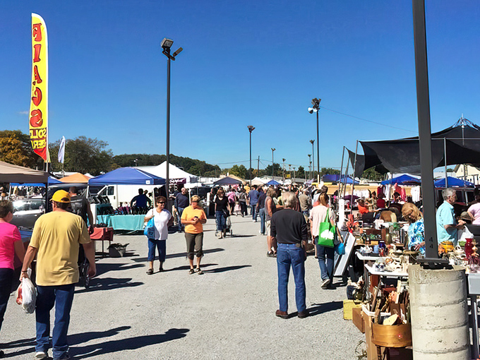 Where country roads lead to unexpected finds. Rogers' sprawling market creates its own zip code on market days.