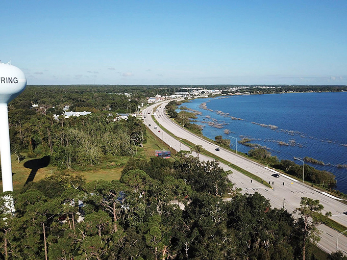 Lake Jackson's shoreline highway curves through Sebring like a scenic ribbon, connecting small-town charm with natural Florida beauty.