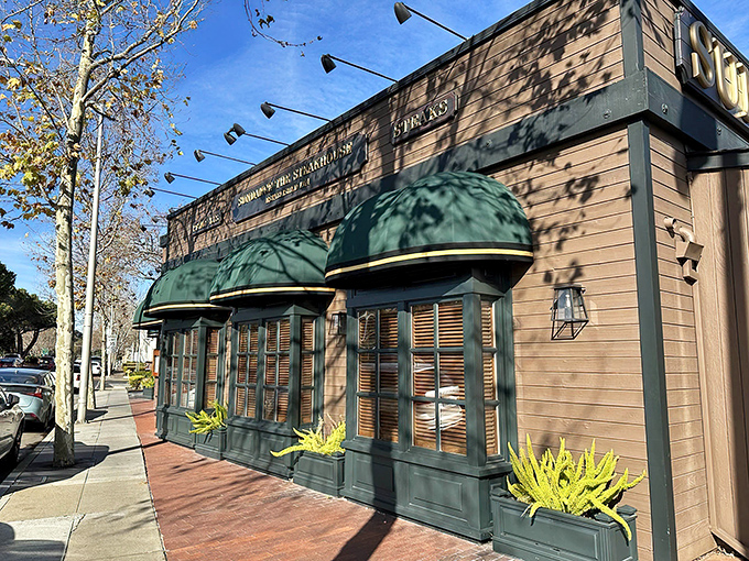 Clean lines and warm wood create the perfect backdrop for serious steak conversations and even better meals.