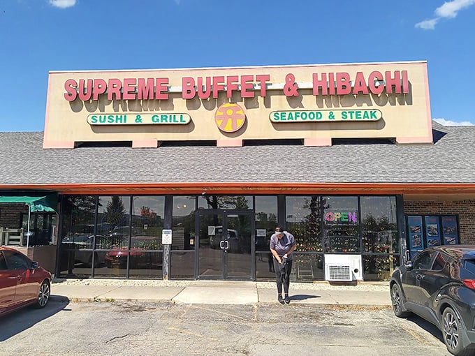 Here's where hibachi sizzle meets buffet abundance &ndash; a beautiful marriage of flavors and fun.