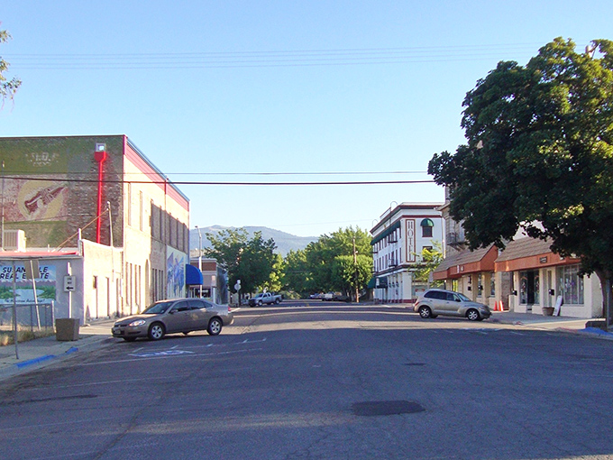 Wide streets and mountain views create the perfect backdrop for unhurried afternoon strolls.