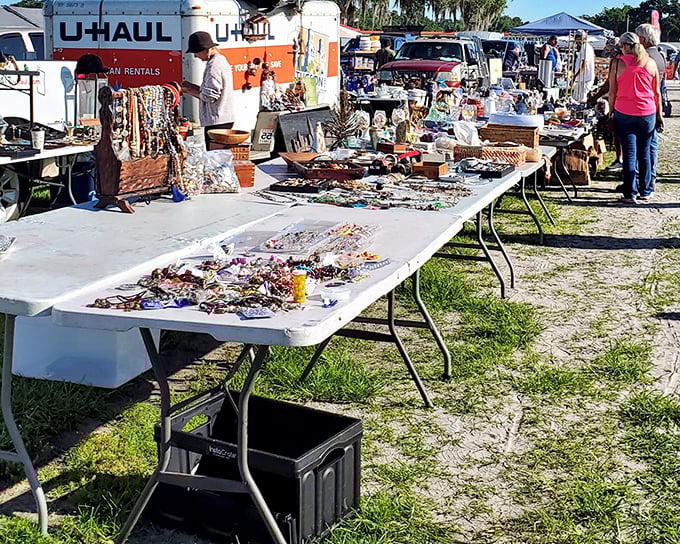 Outdoor treasures await at every turn. One person's "clearing out the garage" is another's "furnishing the entire guest room."