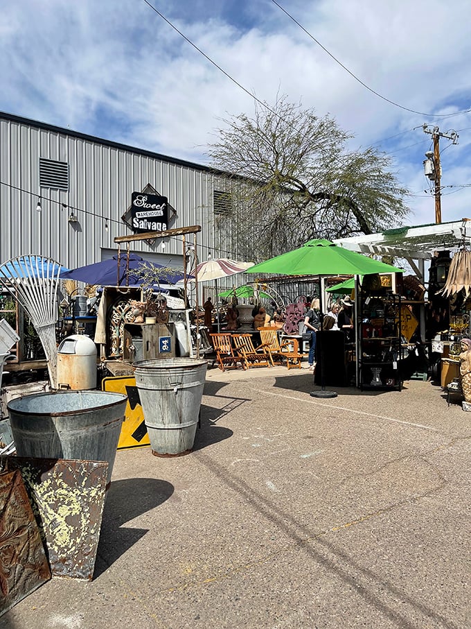 Sweet Salvage's outdoor market feels like stumbling into your coolest neighbor's legendary garage sale on steroids.