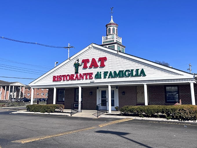 When an Italian restaurant looks like it could double as a town hall, you know they take their civic duty of feeding you seriously.