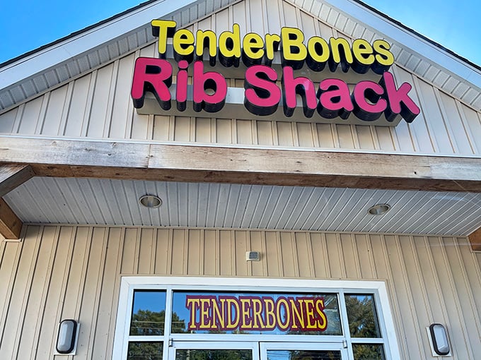 The colorful signage practically shouts "come hungry, leave happy" - and who could argue with that?