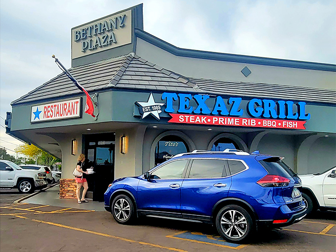 The star on that sign isn't just decoration&mdash;it's a well-earned badge of honor for steaks that would make a Texan tip their hat.