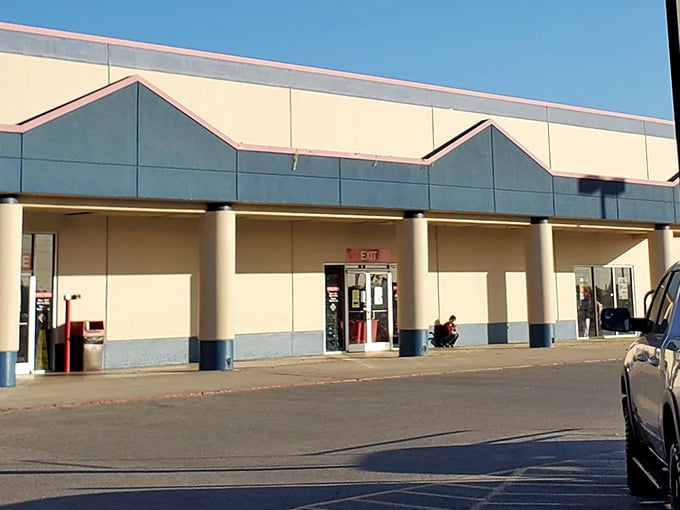 Simple on the outside, but inside this unassuming building lies a wonderland of secondhand surprises.