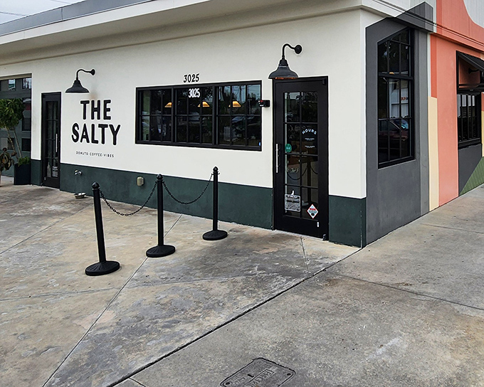 The Salty's modern facade promises artisanal treats that'll make your taste buds reconsider everything about donuts.