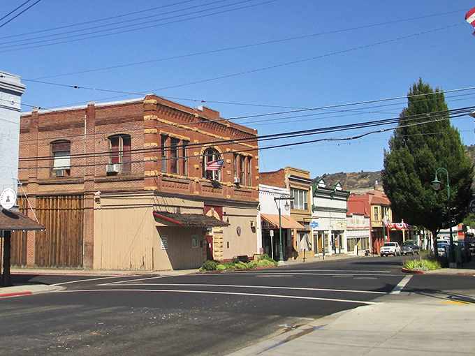 Yreka's architectural rainbow stands proudly against the Sierra sky, like a Western movie set waiting for its close-up.