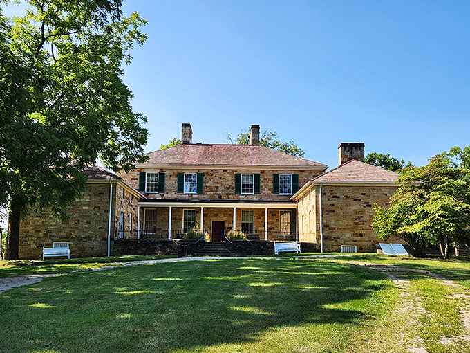The stately Adena Mansion stands as a testament to Ohio's rich heritage and architectural elegance.