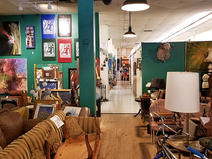 Wandering these aisles feels like exploring your coolest aunt's attic, if she collected absolutely everything.