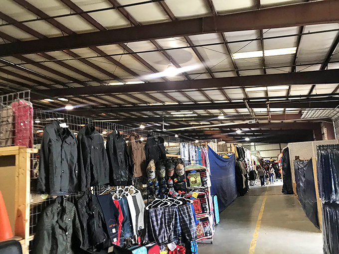 Fashion finds line the climate-controlled indoor aisles, where savvy shoppers know that patience and a keen eye yield the best rewards.