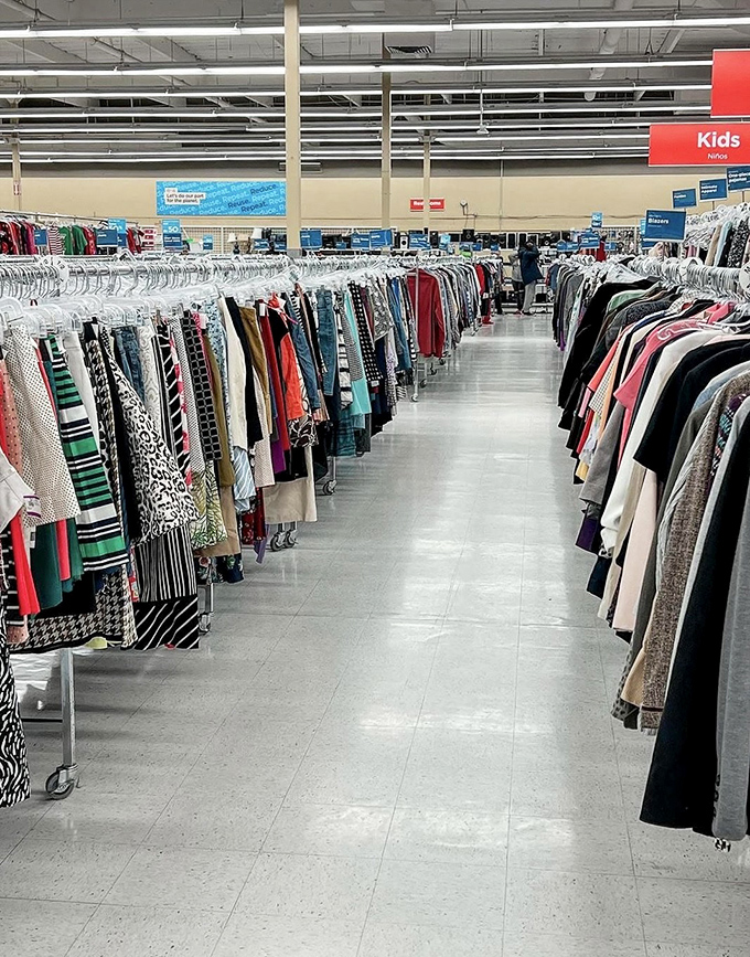 Endless racks of possibility stretch toward the horizon. In thrift store terms, this is the equivalent of standing at the Grand Canyon's edge.