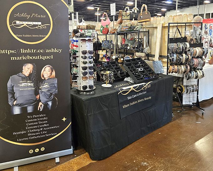 Fashion meets function at specialty boutiques where sunglasses, handbags, and accessories transform browsing into an unexpected style adventure.