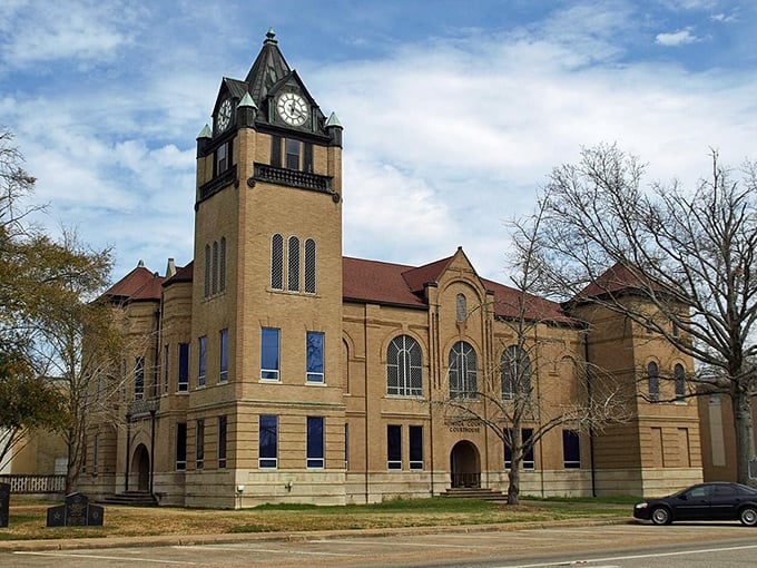 The stately Autauga County Courthouse stands as Prattville's architectural crown jewel, its clock tower keeping time for generations of residents.
